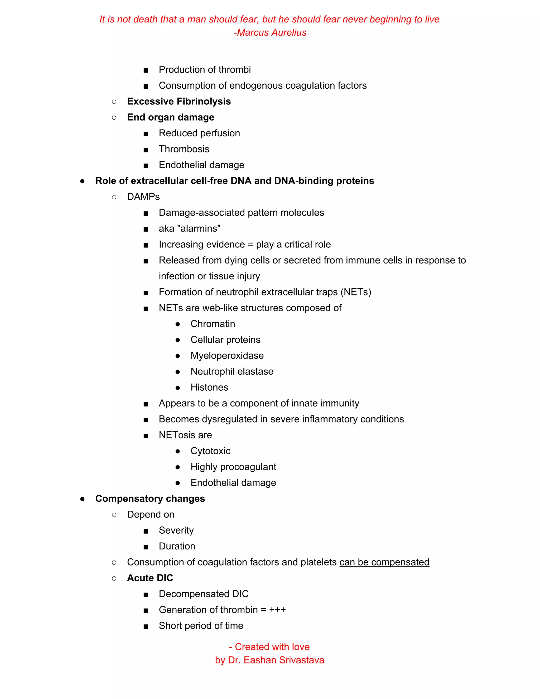 DIC disseminated intravascular coagulation | PDF | Blood Disorders ...