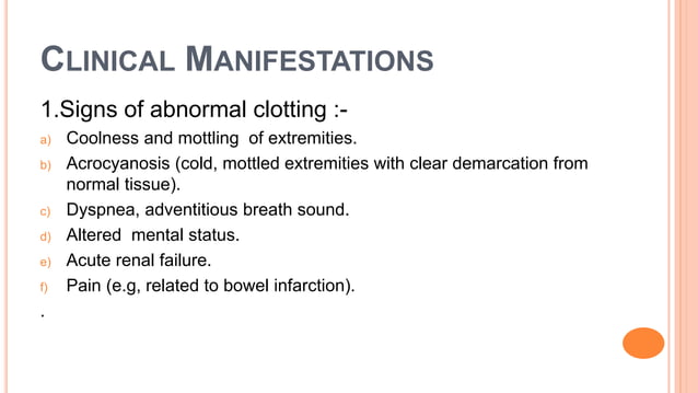 Dic- disseminated intravascular coagulation | PPTX | Blood Disorders ...