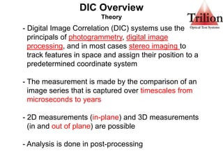 Digital Image Correlation Presentation | PPTX