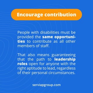 Promoting disability inclusion in the workplace | PDF
