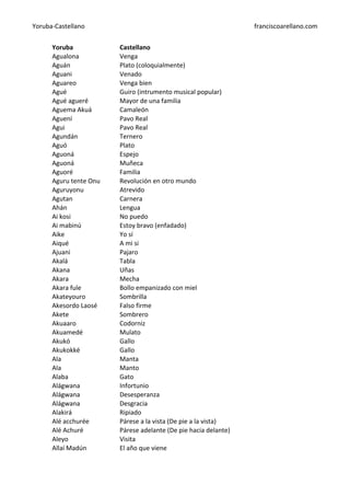 Diccionario espanol-yoruba_FRANSCISCO_ARELLANO | PDF