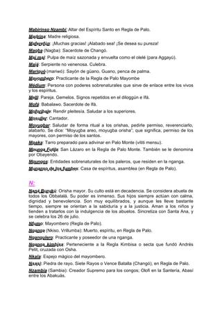 Diccionario yoruba-español | PDF