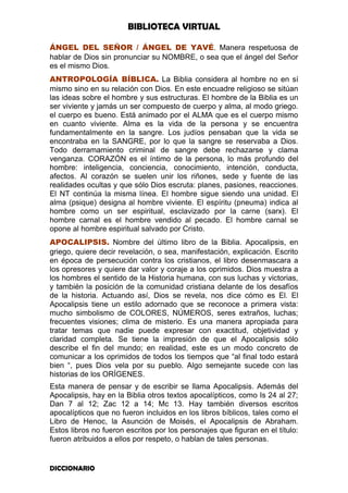 Diccionario biblico | DOCX