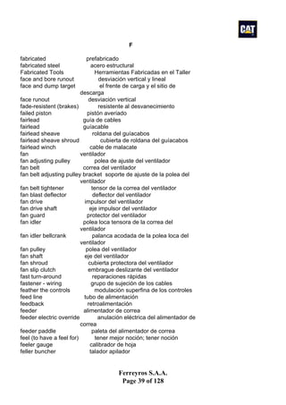 Diccionario caterpillar | PDF