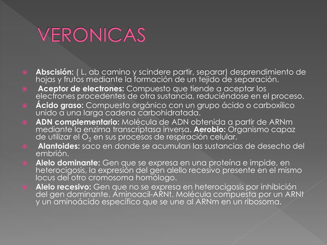 Diccionario De Biologia 2 Ppt