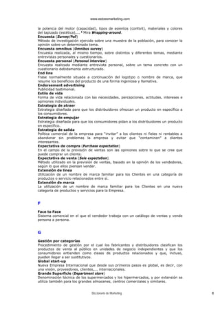 Diccionario de marketing | PDF