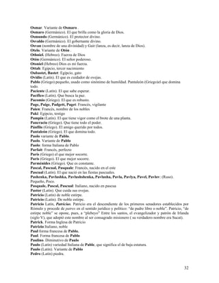 Diccionario de nombres | PDF