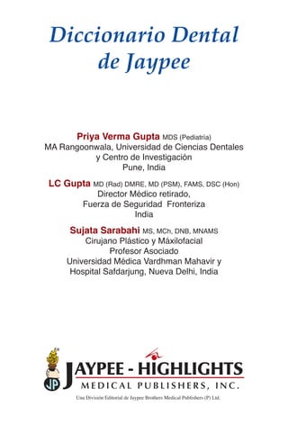 Diccionario Dental - Jaypee | PDF