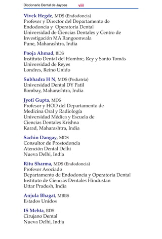 Diccionario Dental - Jaypee | PDF