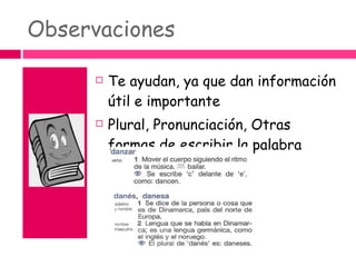 El Uso del Diccionario | PPT