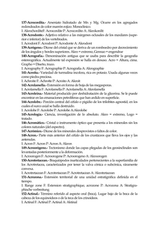 Diccionario geológico | PDF