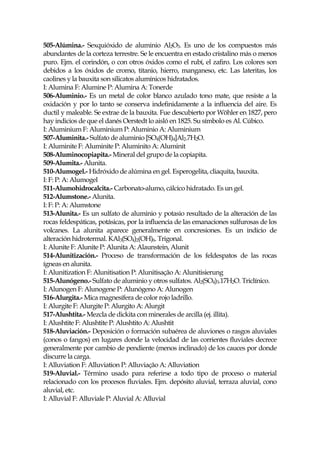 Diccionario geológico | PDF