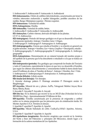 Diccionario geologico | PDF