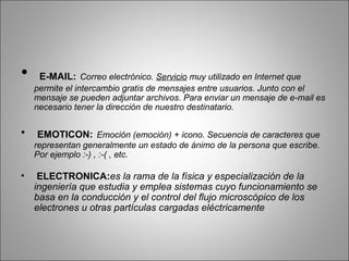 Diccionario tecnológico | PPT