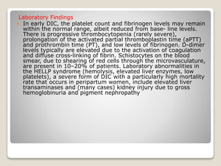Dic & coagulation tests | PPTX