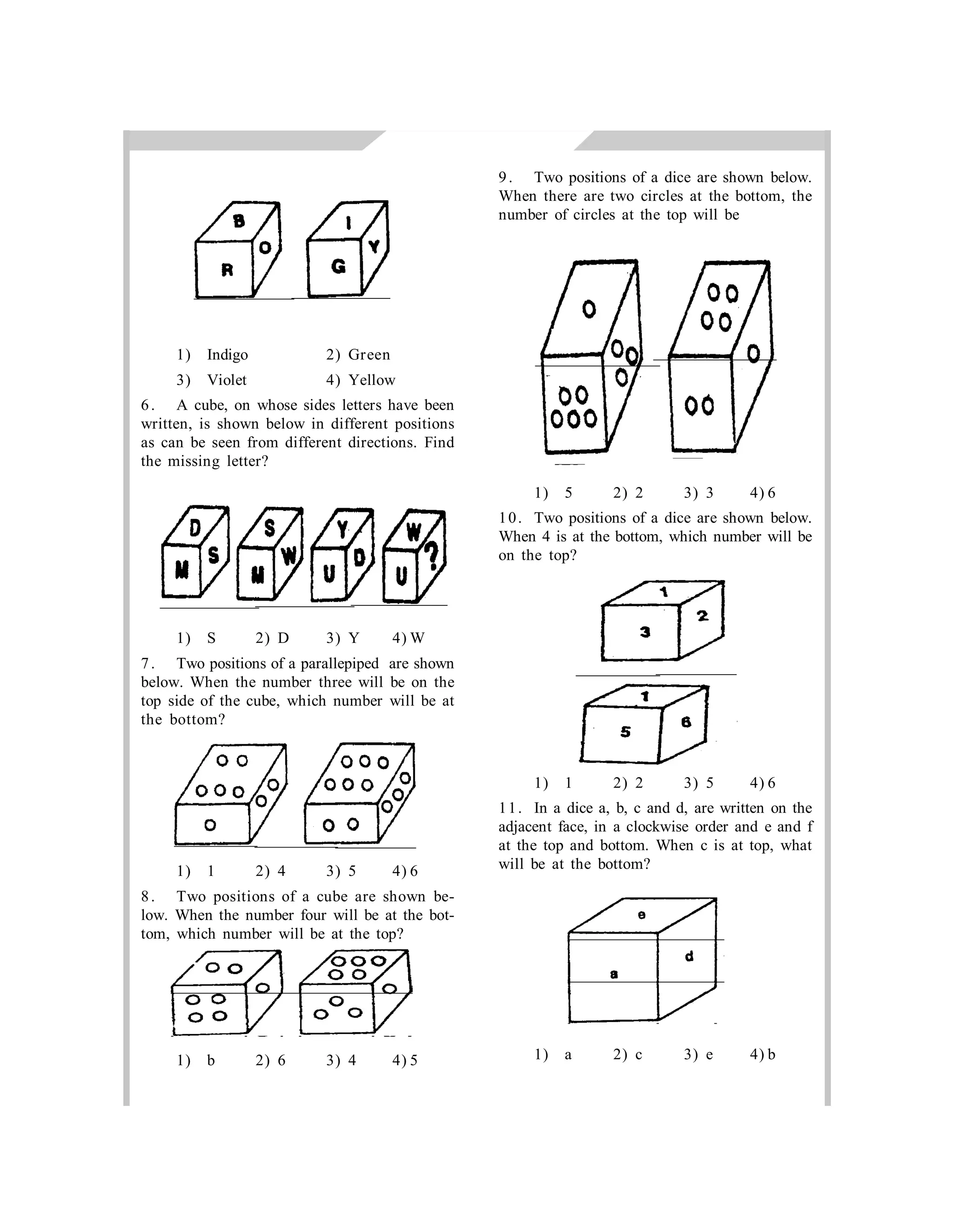 Dice & cubes | PDF