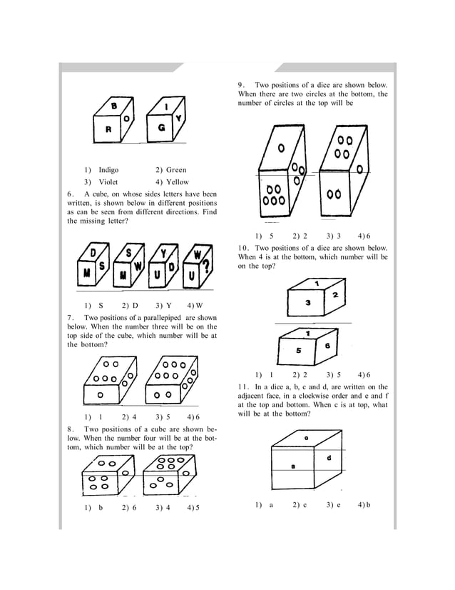 Dice & cubes | PDF
