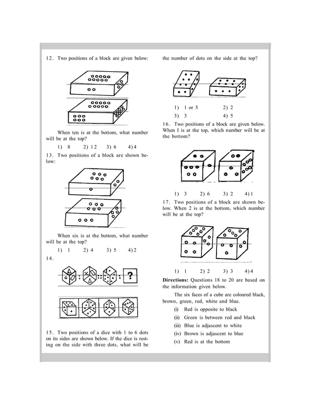 Dice & cubes | PDF