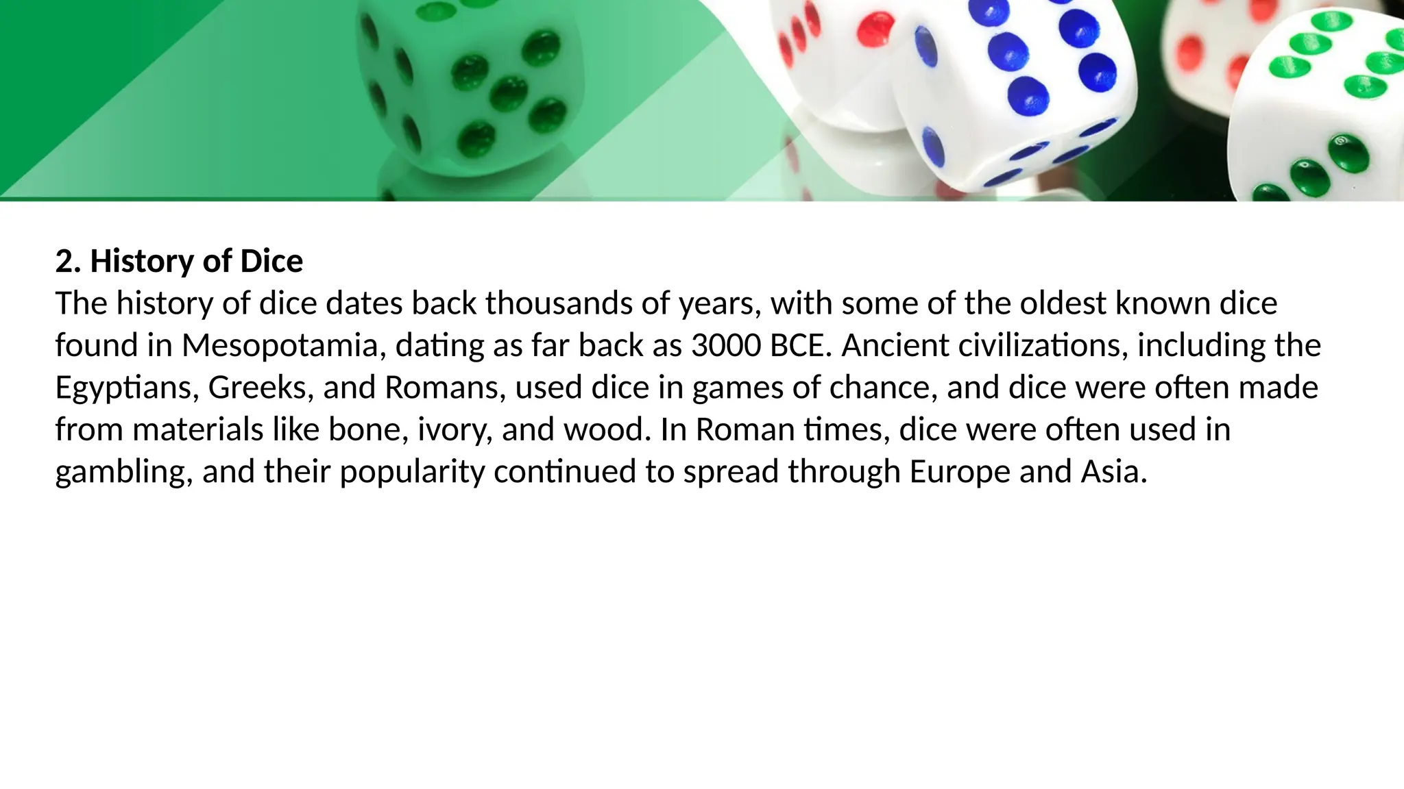 DICE PRESENTATION ABOUT DICE AND ITS USES.pptx