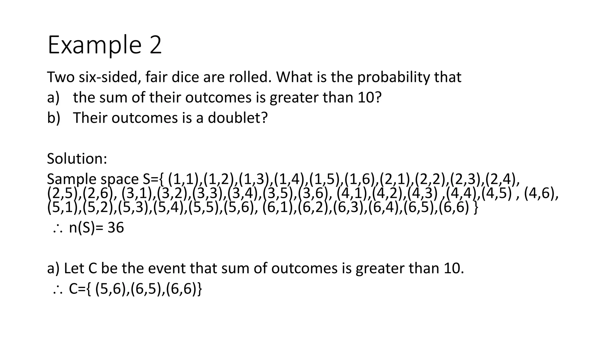 Dice probability | PPTX