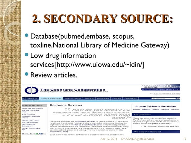 Drug Information Services | PPT
