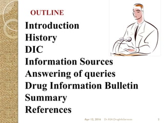 Drug Information Services | PPT