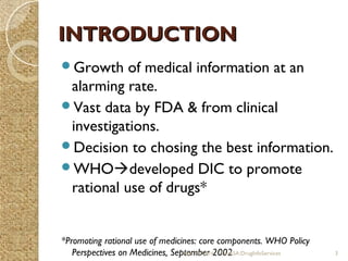 Drug Information Services | PPT