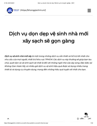 Dich vu don dep ve sinh nha moi xay sach se gon gang | PDF