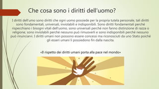 Dichiarazione dei diritti umani | PPTX