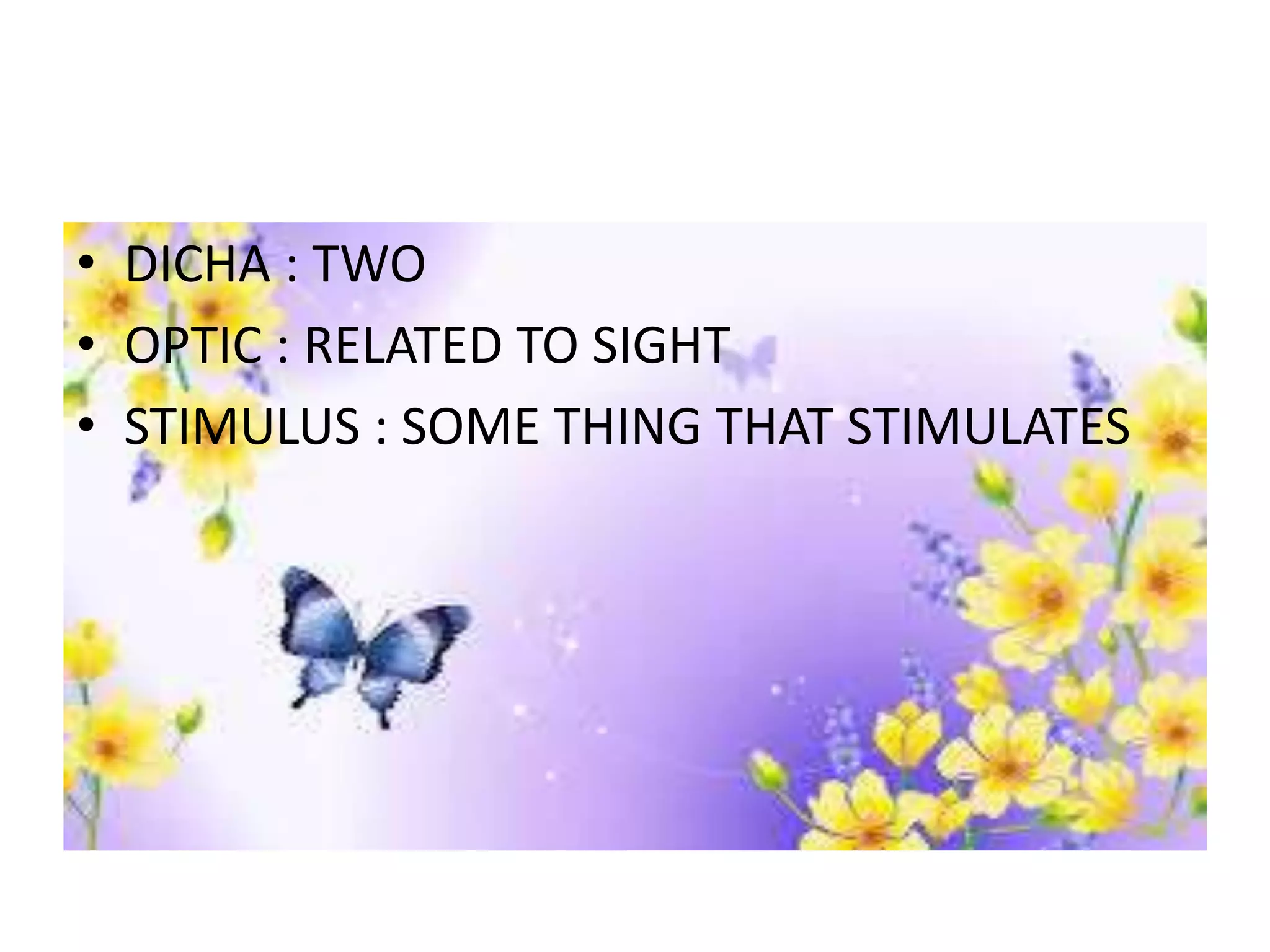 Dichoptic stimulation | PPTX