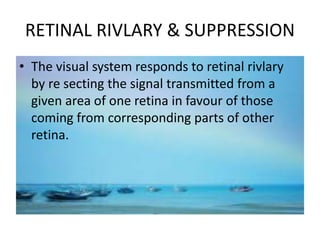 Dichoptic stimulation | PPTX
