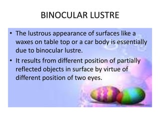 Dichoptic stimulation | PPTX