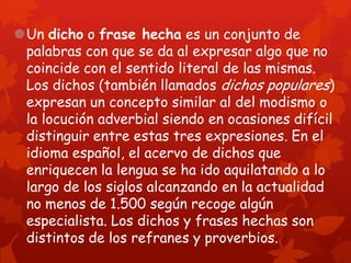 Dichos | PPTX