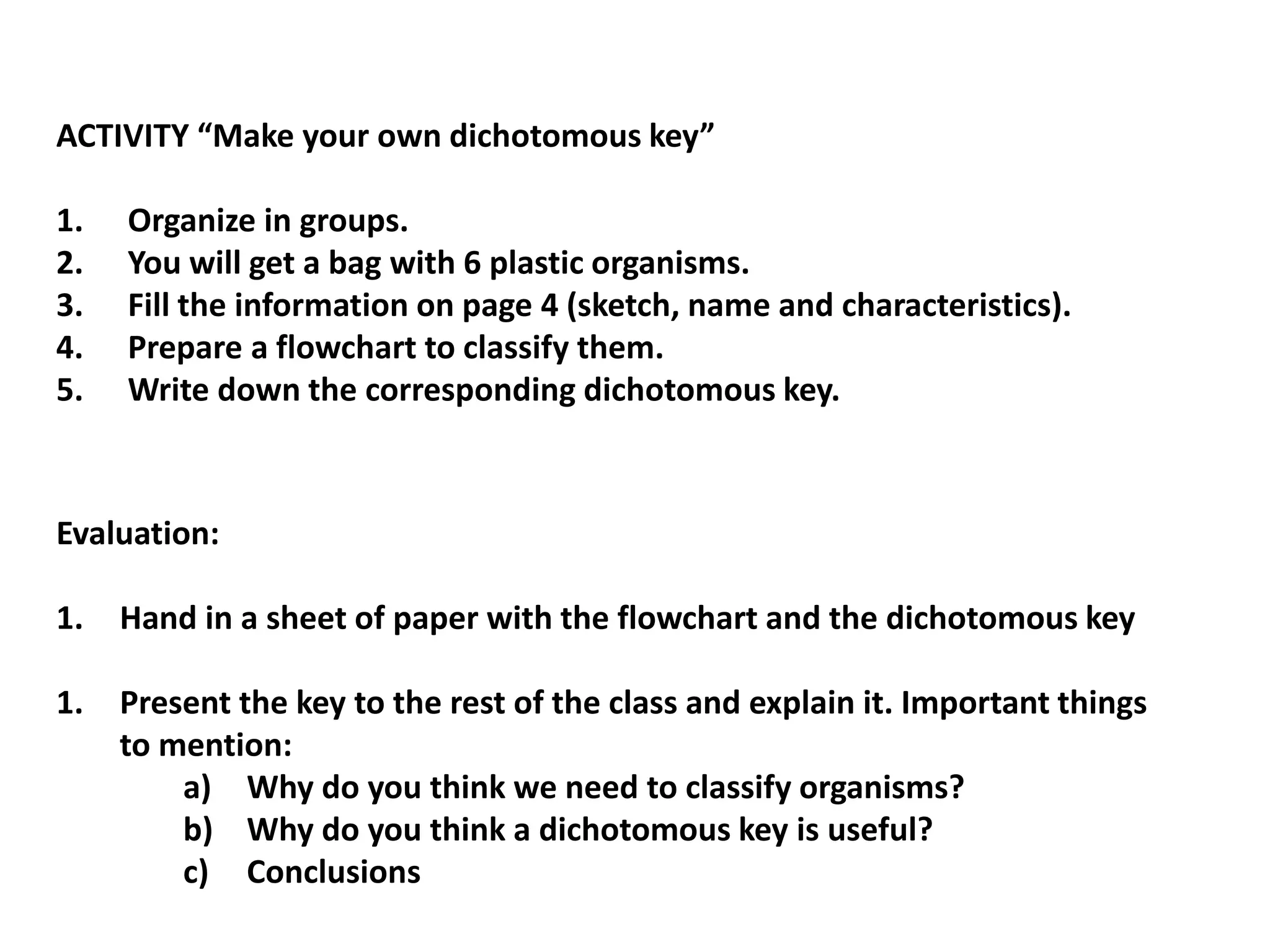 Dichotomous key | PPTX