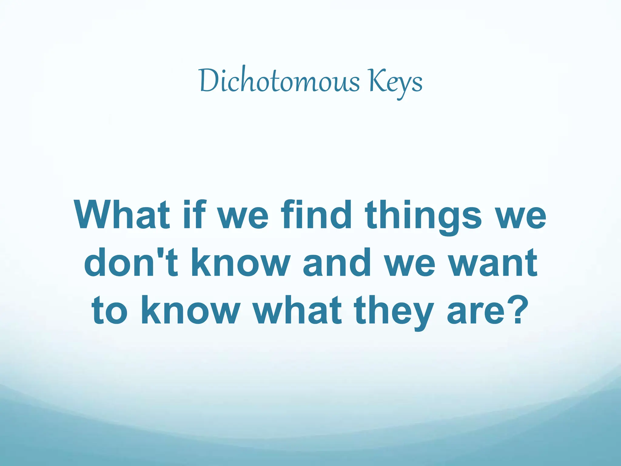 Dichotomous key presentation suitable for IGCSE Biology level | PPT
