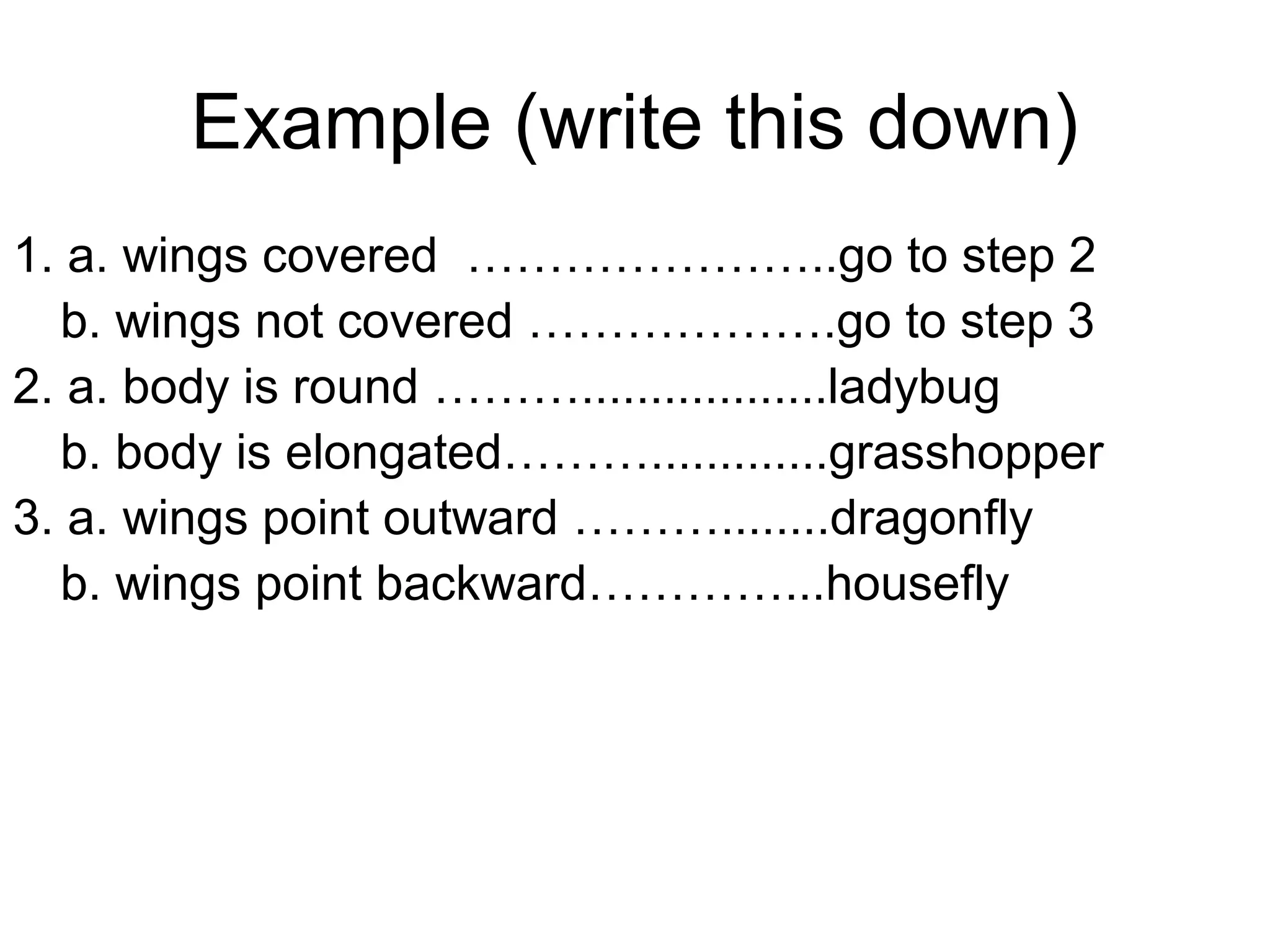 Dichotomous keys | PPT