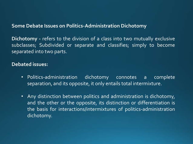 BEYOND DICHOTOMY: Dwight Waldo and the Intertwined Politics ...