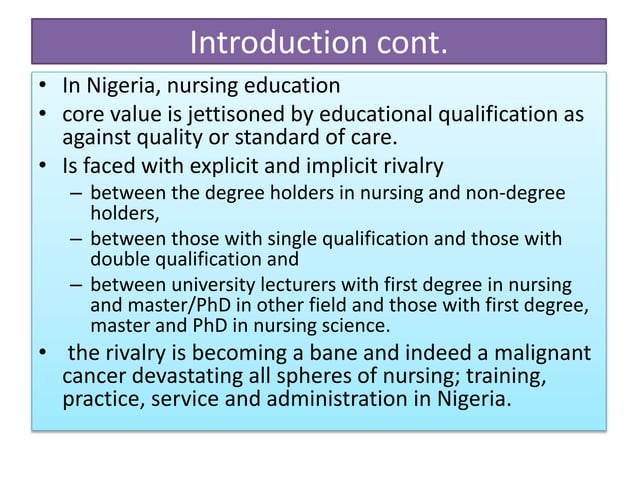 Dichotomy in nursing education | PPT