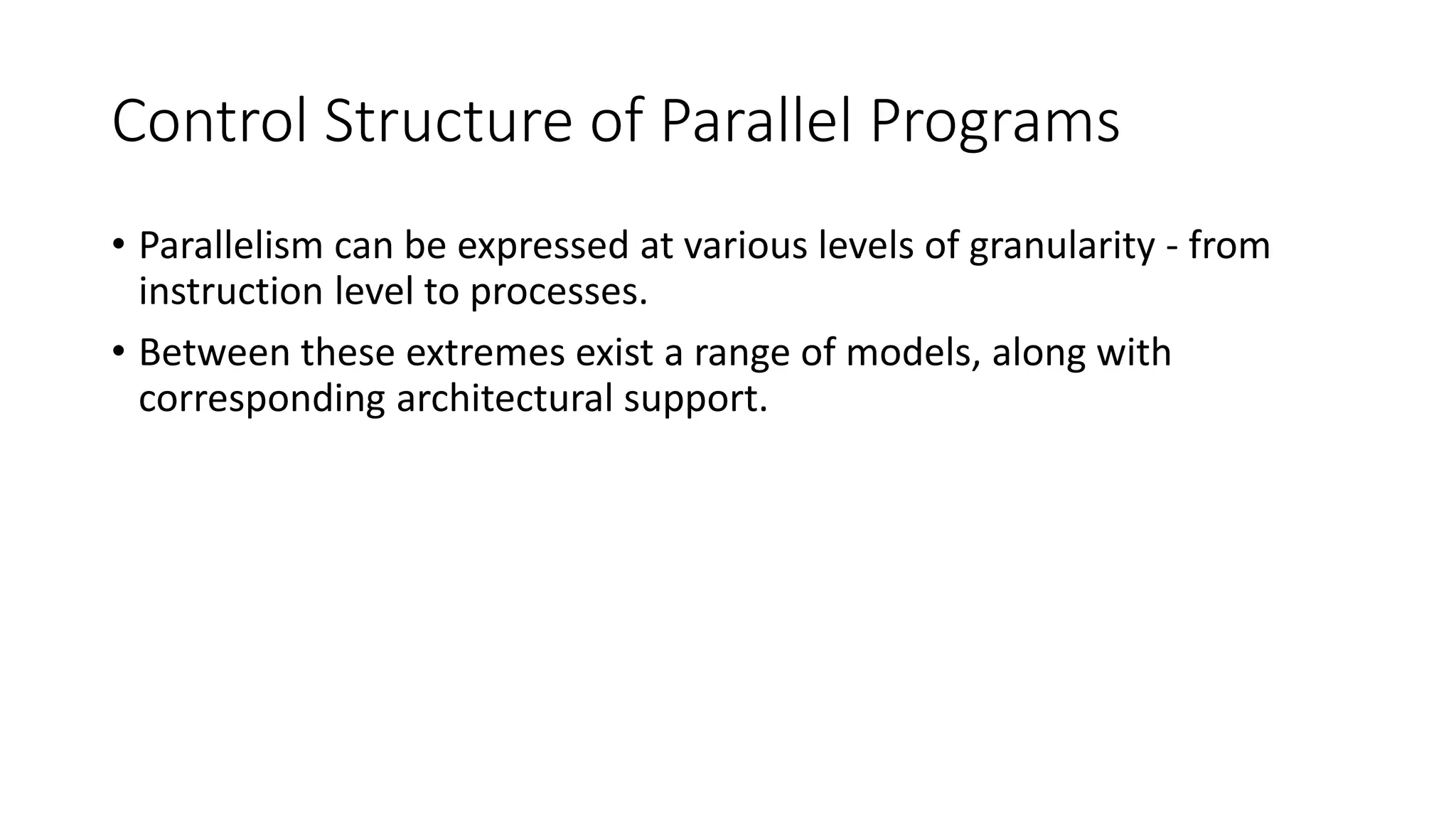 Dichotomy of parallel computing platforms | PPTX