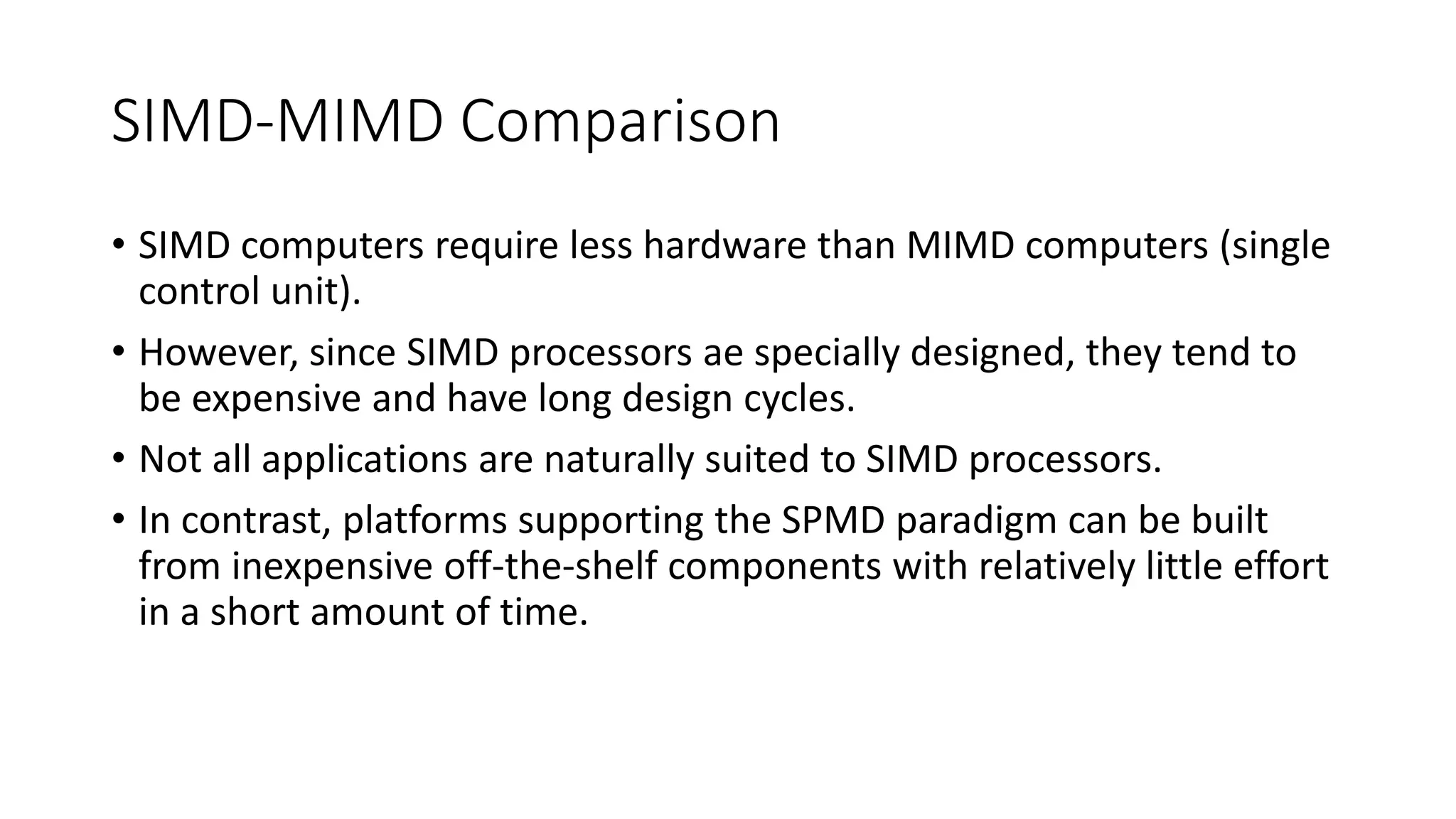 Dichotomy of parallel computing platforms | PPTX