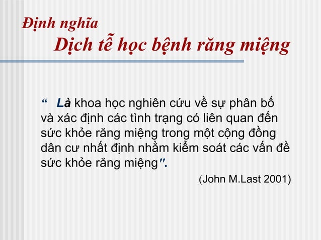 Dich te hoc va phong ngua benh rang mieng | PDF