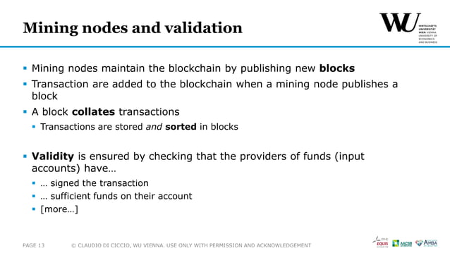 Execution of business processes on the blockchain | PPT