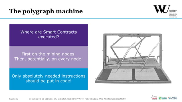 Execution of business processes on the blockchain | PPT