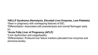 Disseminated intravascular coagulation in pregnancy | PPTX