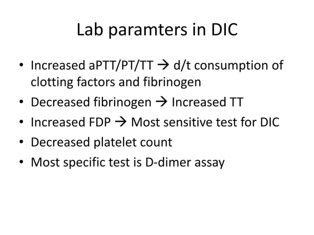 DIC in Pregnancy(intro).pptx | Blood Disorders | Diseases and Conditions