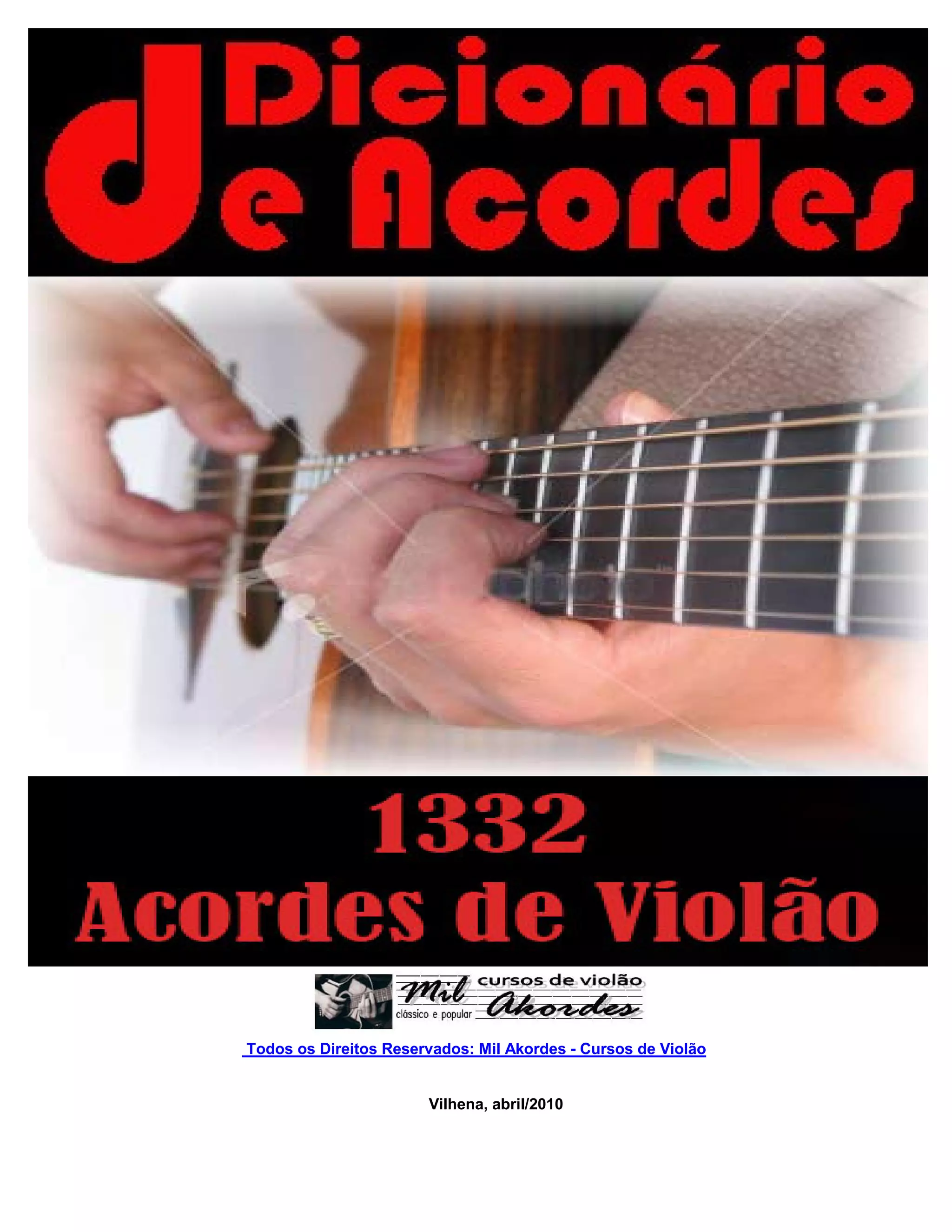 Dicionário de acordes de violão | PDF