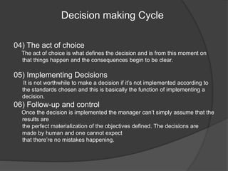 Decision making cycle | PPTX