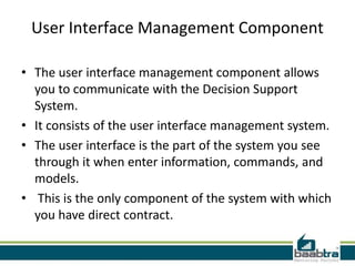 Dicision support system | PPTX
