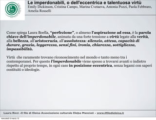 Le imperdonabili: Emily Dickinson - Cristina Campo | PDF