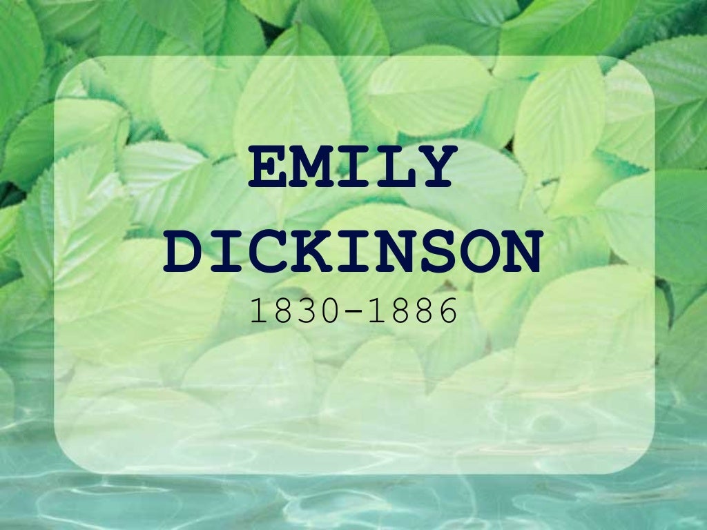 Emily Dickinson - I Felt A Funeral In My Brain